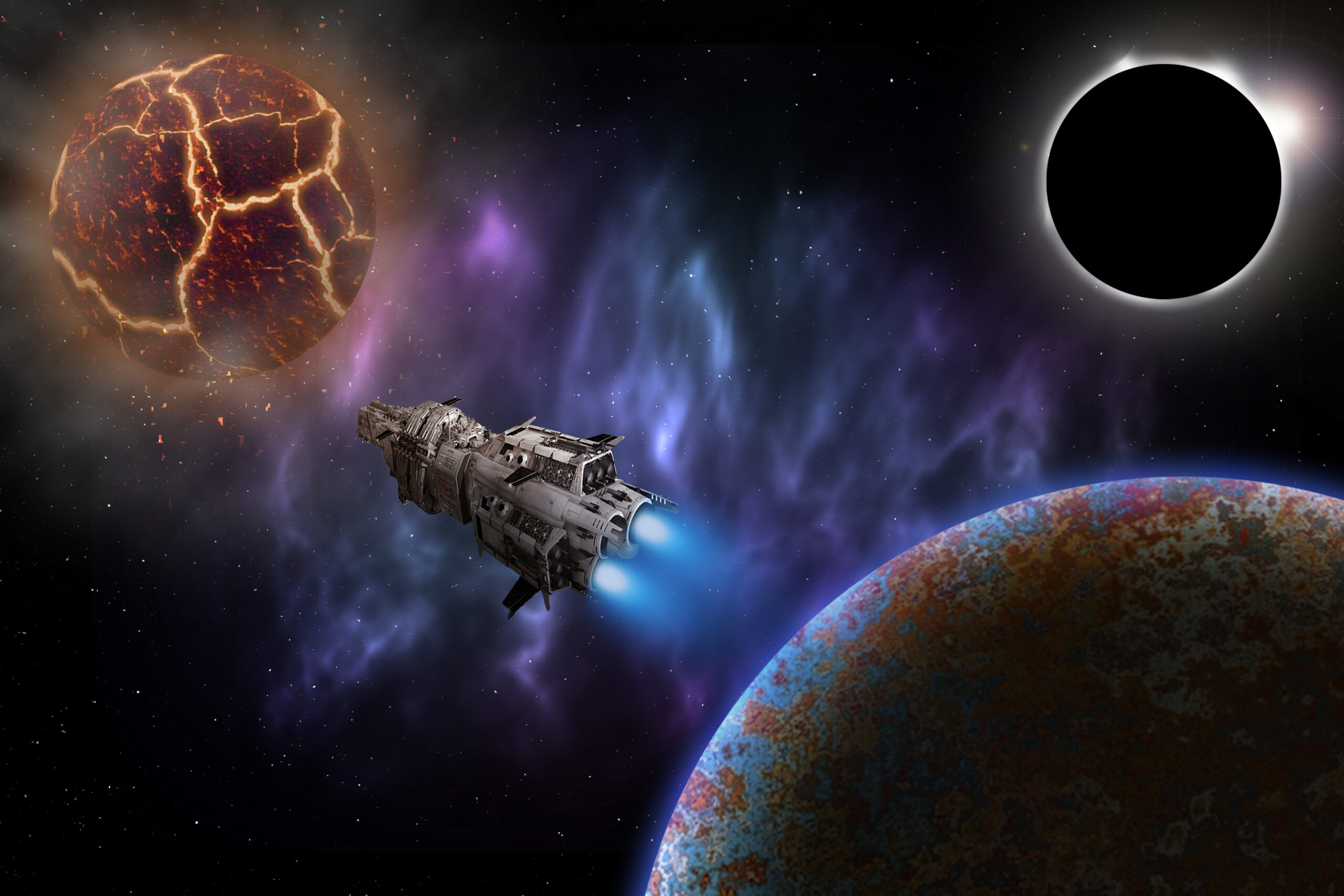 Summit 86 - Outer Space - Building A Space Scene Part 2 - JC » Shift Art